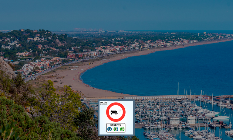 Mapa de la ZBE de Castelldefels